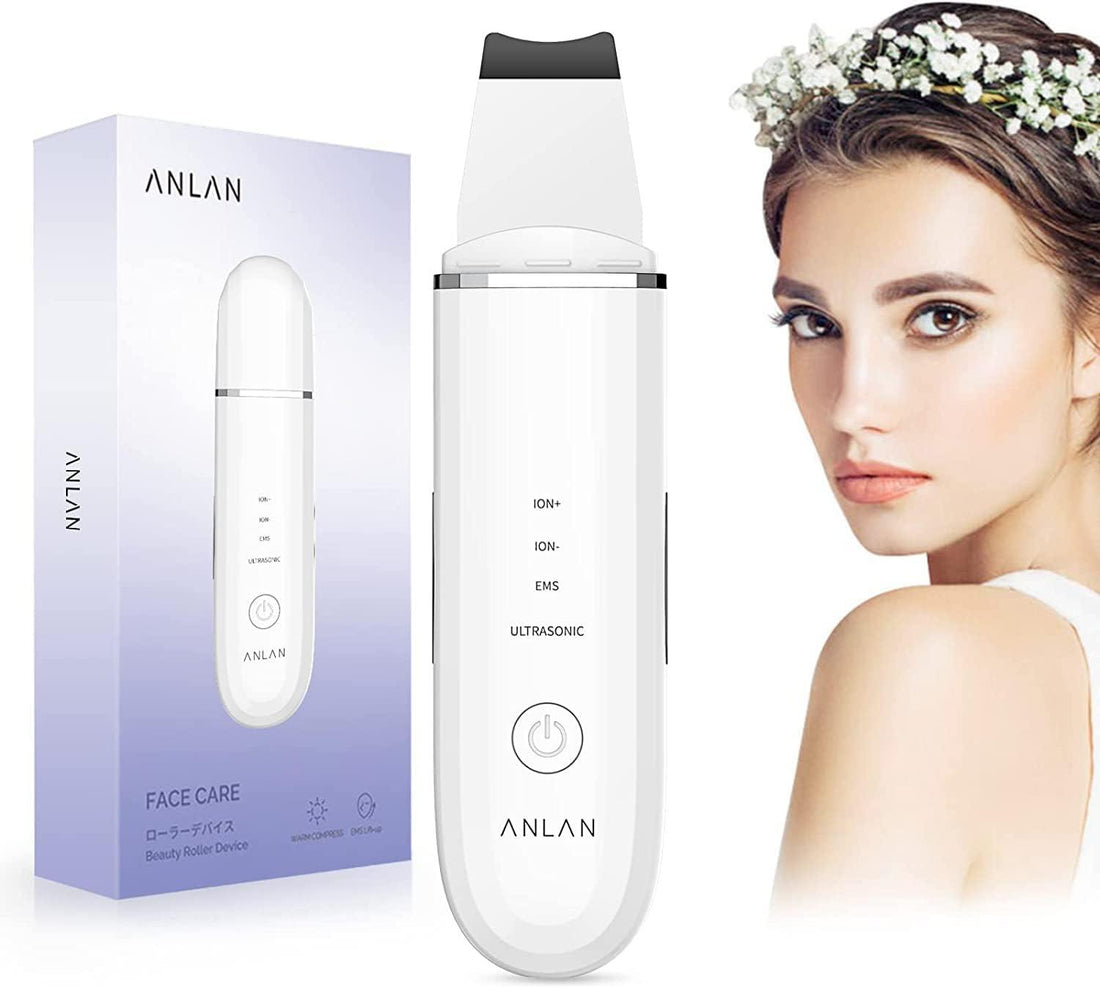 Ultrasonic Skin Scrubber ANLAN Facial Blackhead Remover
