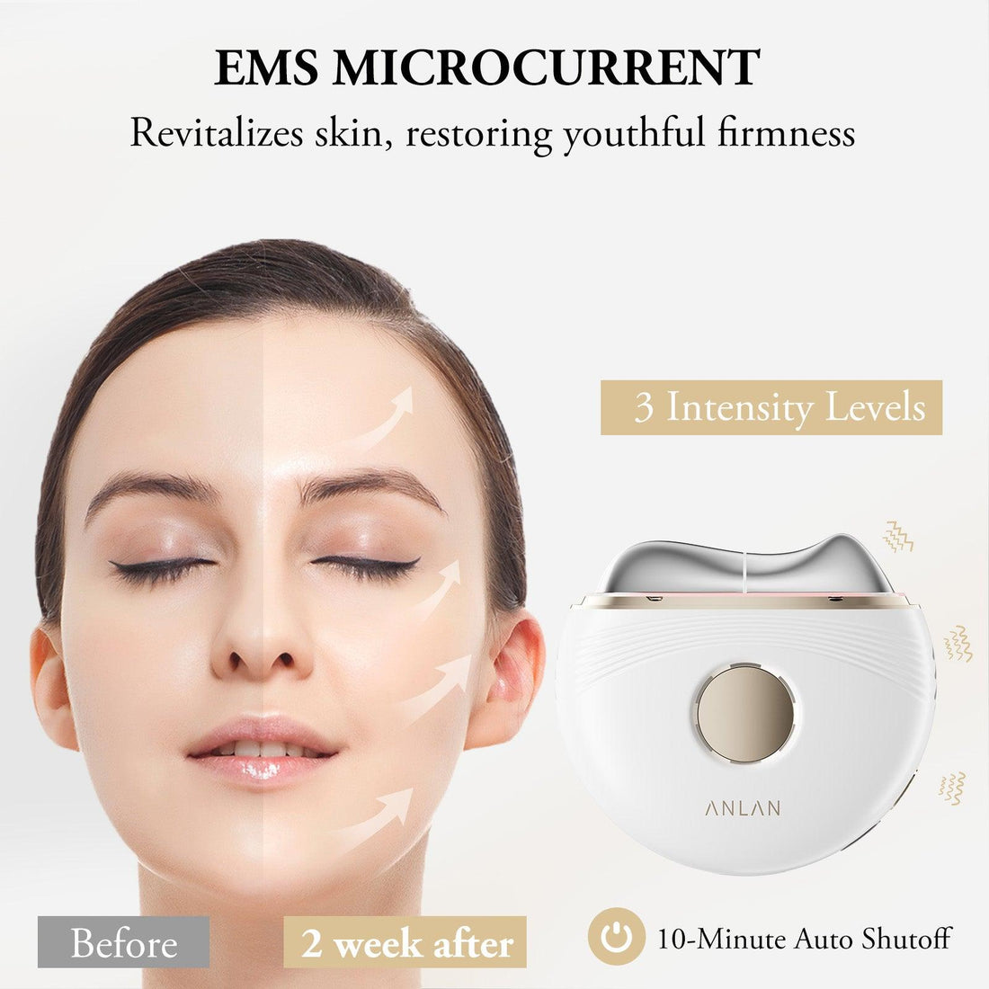 ANLAN EMS Microcurrent Gua Sha Facial Tools【46℃ warm】